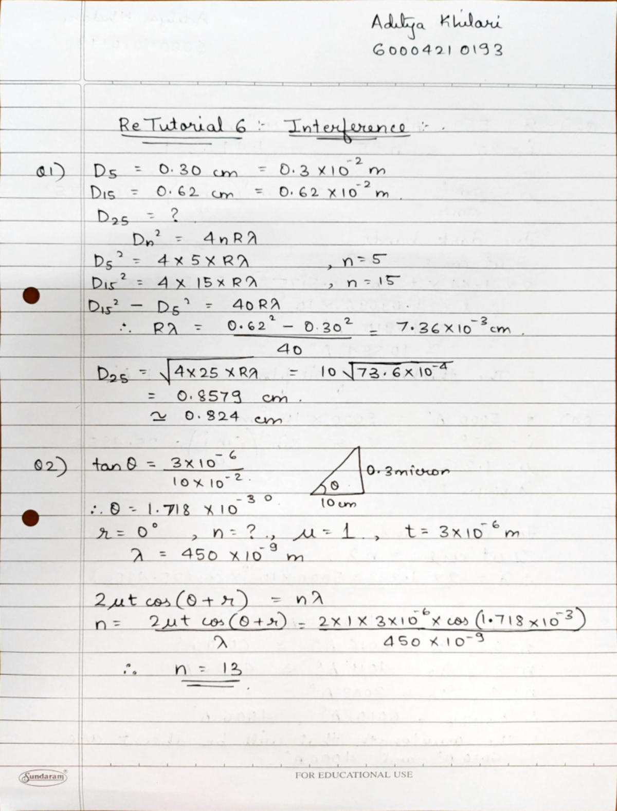 60004210193 Aditya Khilari EP tutorial 6 - Mathematics: Applications ...