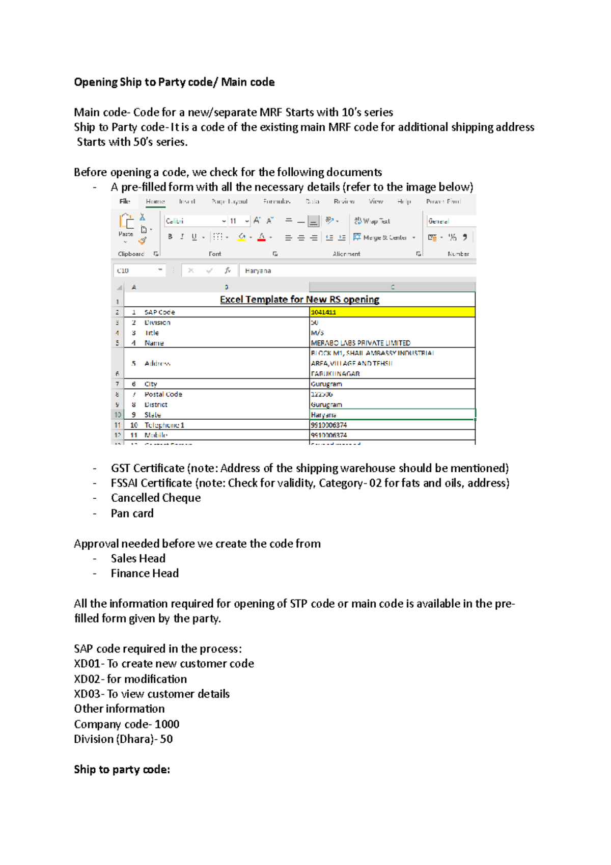 Final Opening Ship to Party code - Opening Ship to Party code/ Main ...