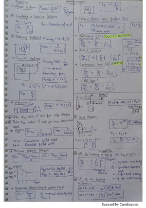 Fatigue failure criteria - Machine Design 1 - Studocu
