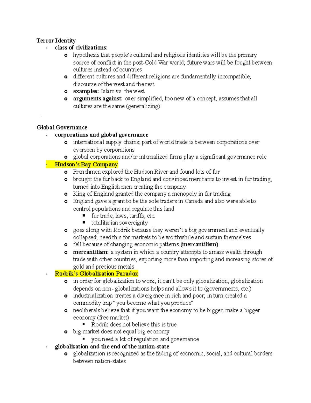 Exam 2 Review - Second half of the course exam study guide including ...