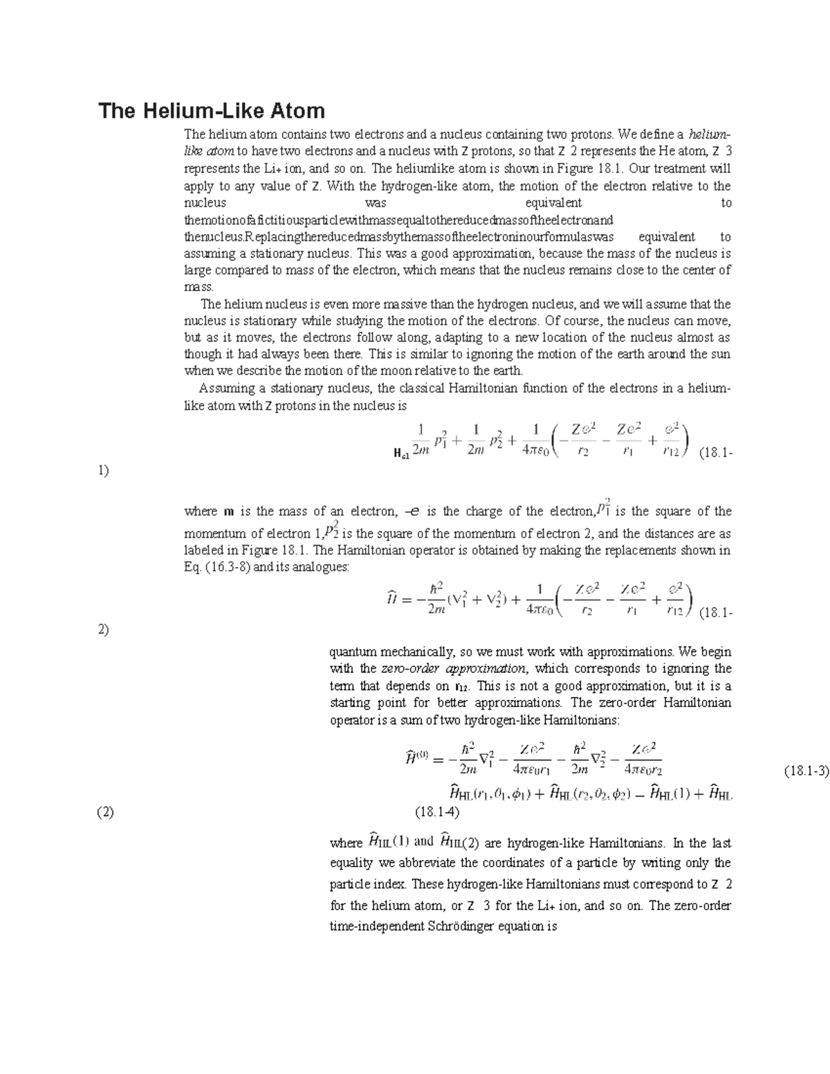 The Helium - lecture note in The Equilibrium Populations of Molecular ...