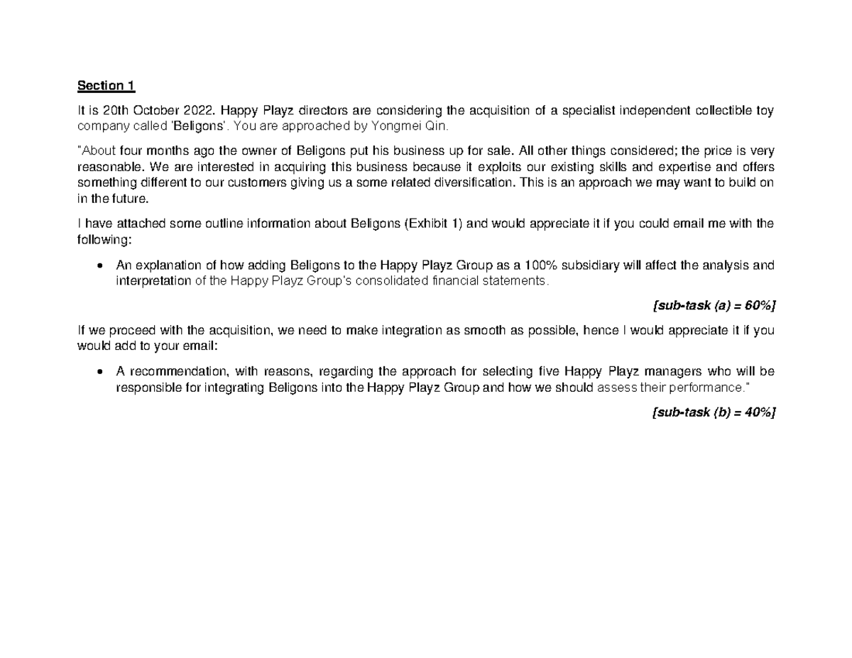 Mock 5 Questions MCS - Section 1 It is 20th October 2022. Happy Playz ...