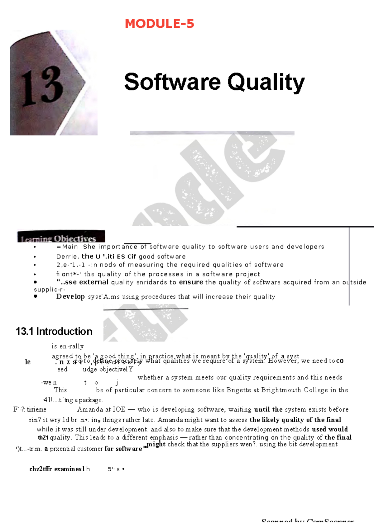 @vtucode - note - Scanned by CamScanner MODULE- Software Quality =Main She importance of ...