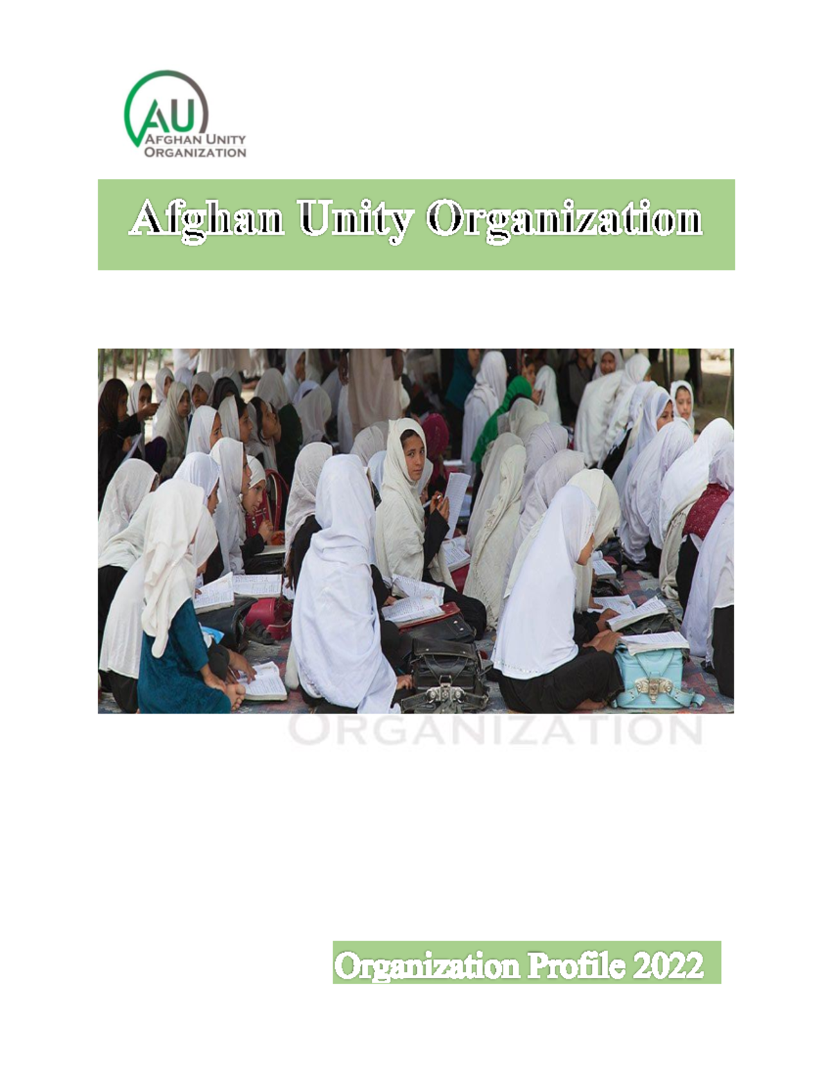 Afghan Unity Org profile - Organization Information Name of the ...