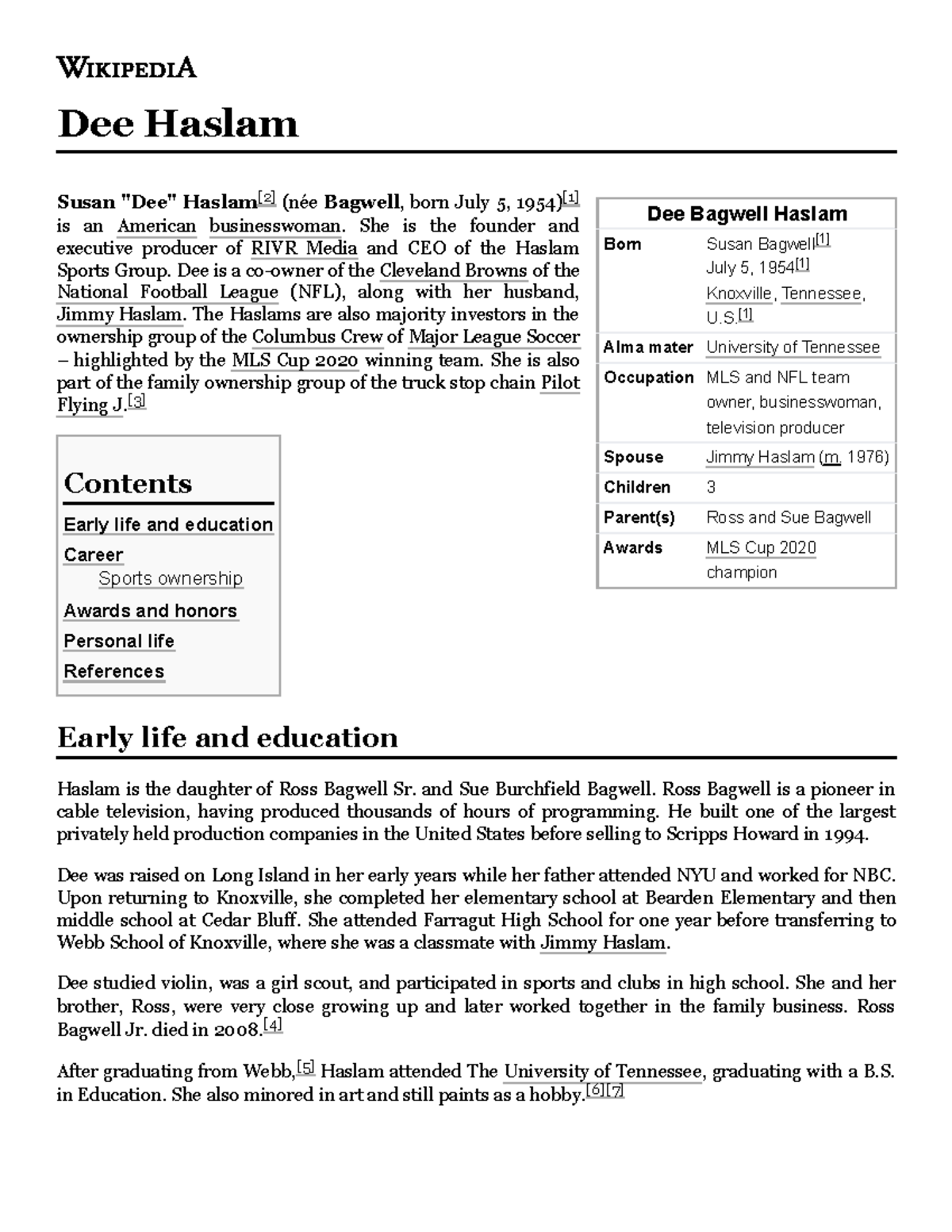 Dee Haslam - Wikipedia - sfgsdfgsdfg - Dee Bagwell Haslam Born Susan ...