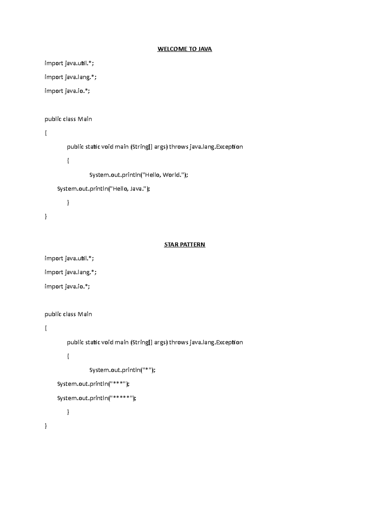 Assingment problems - WELCOME TO JAVA import java.; import java.; import java.*; public class ...