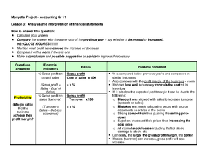 Iie msa matric revision notes accounting - GRADE 12 ACCOUNTING REVISION ...