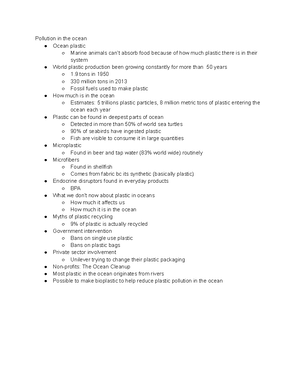 Nst notes nov 16 - Microplastics Difference pollution and climate ...