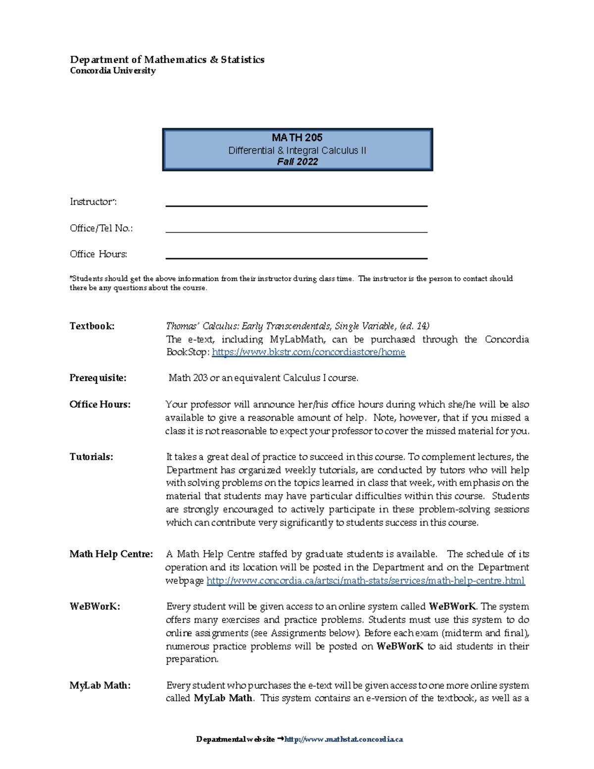 Math 205 Course Outline (Fall 2022) 02d4a944f25b9fd08a51bb391060 de8a ...