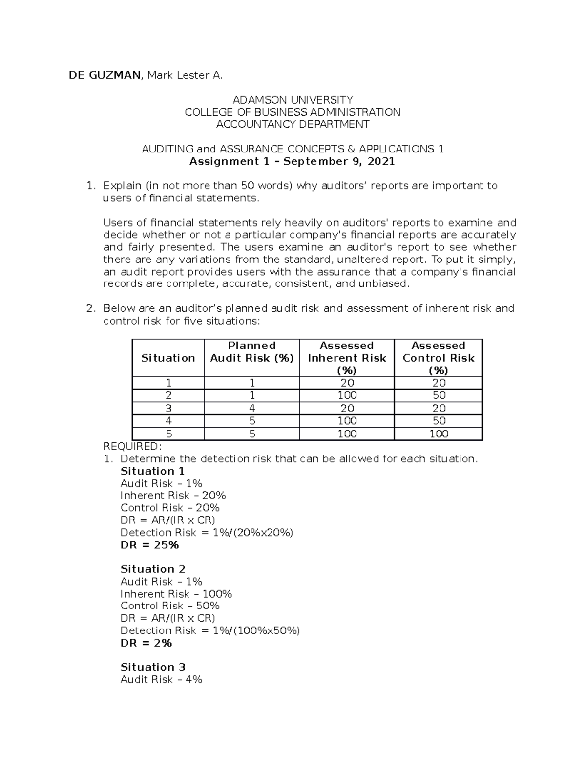 De Guzman, Mark Lester Assignment-1-September-9-2021 - DE GUZMAN, Mark Lester A. ADAMSON ...