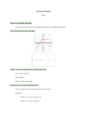Linear functions module 6 - 11: Module 6: Linear Functions MAT 1 A ...