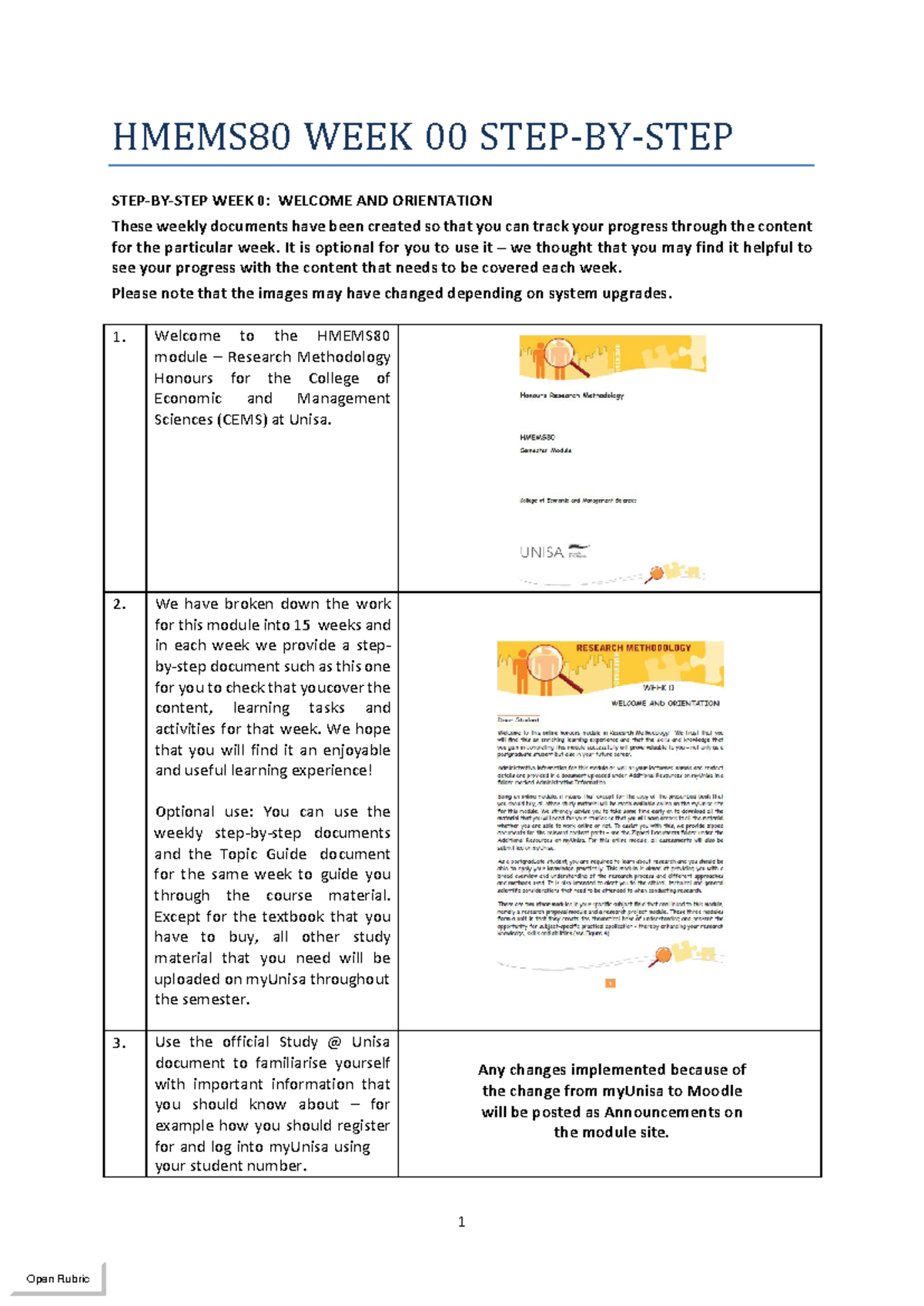 HMEMS80 WEEK 00 STEP BY STEP - HMEMS80 WEEK 00 STEP‐BY‐STEP STEP‐BY ...