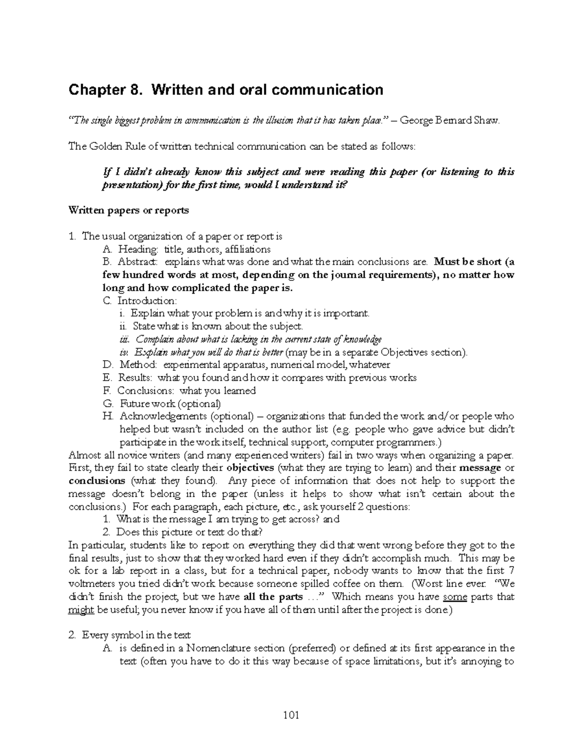 Mechanical Engineering-21 - Chapter 8. Written and oral communication ...