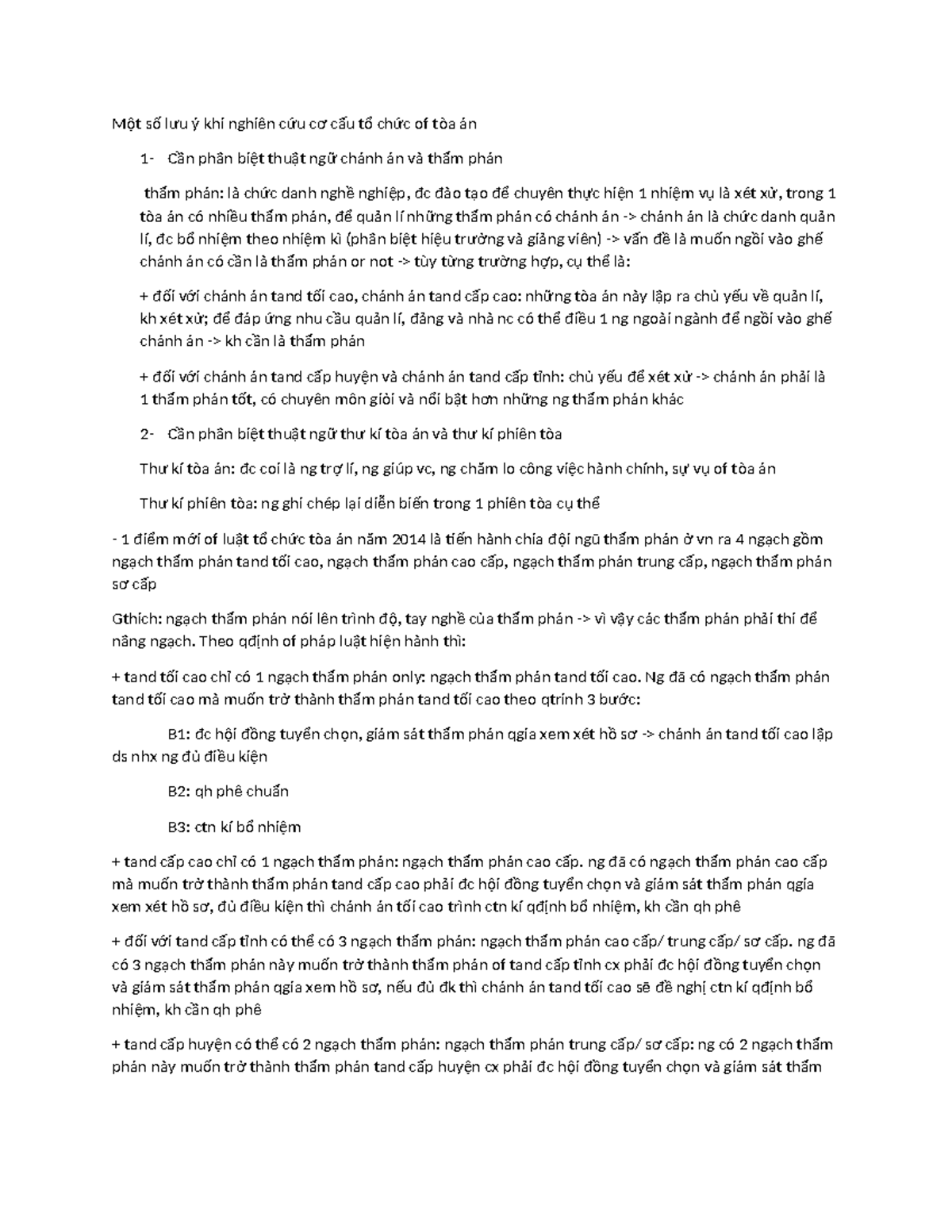Một số lưu ý khi nghiên cứu cơ cấu tổ chức of tòa án - Một số lưu ý khi nghiên cứu cơ cấu tổ ...