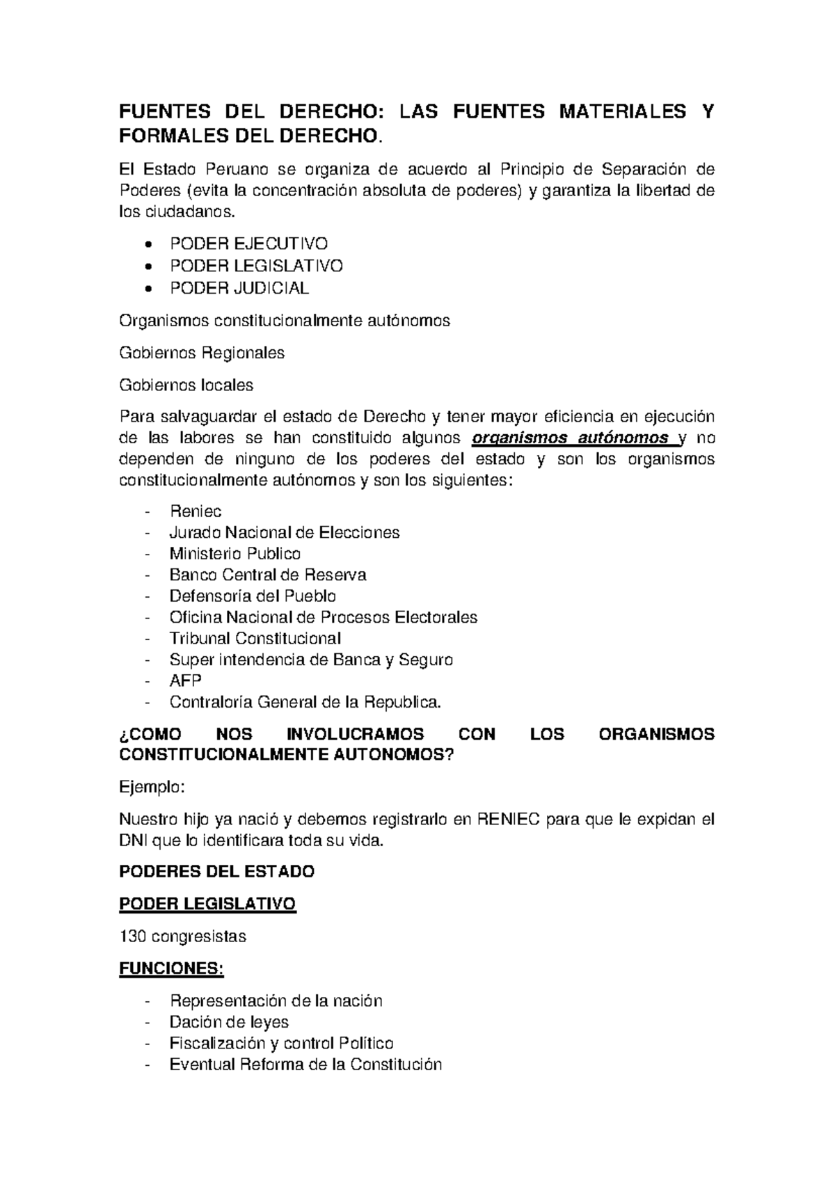 Fuentes DEL Derecho - FUENTES DEL DERECHO: LAS FUENTES MATERIALES Y ...