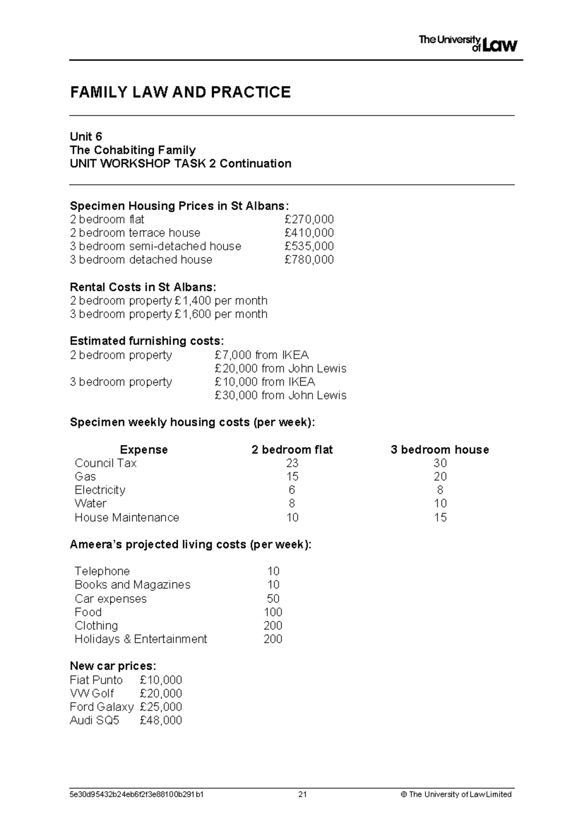 2223 fam ws06 ce02 task02 - FAMILY LAW AND PRACTICE Unit 6 The ...