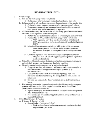 Biological Principles - Biological Principles Biology is the study of ...