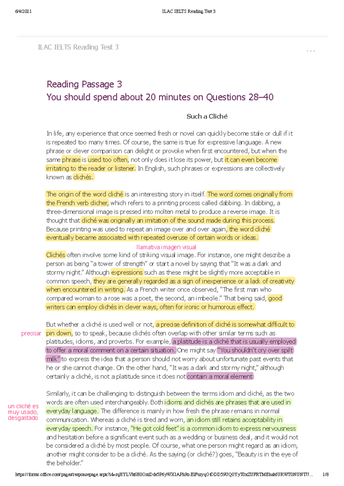 ILAC Ielts Reading Test 3 Part 3 - ILAC IELTS Reading Test 3 Reading ...