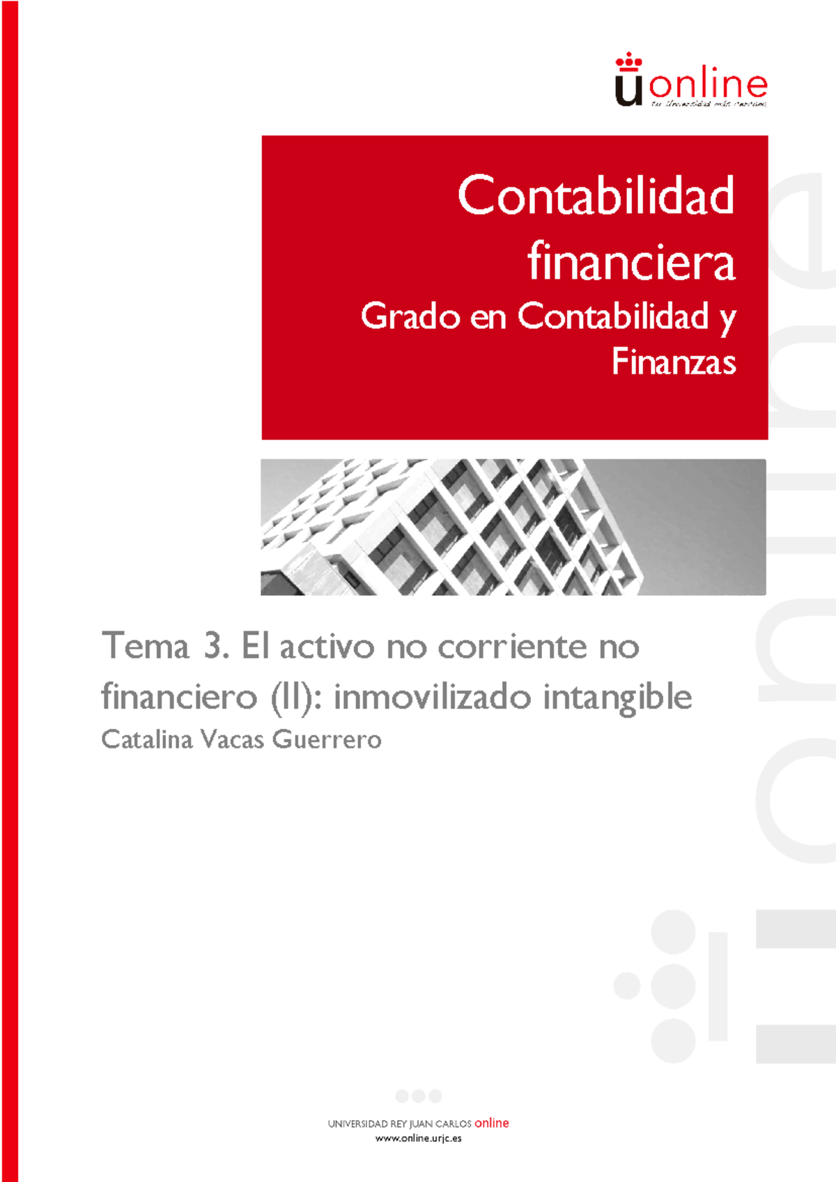 Tema 3. Inmovilizado intangible - Contabilidad financiera Grado en ...