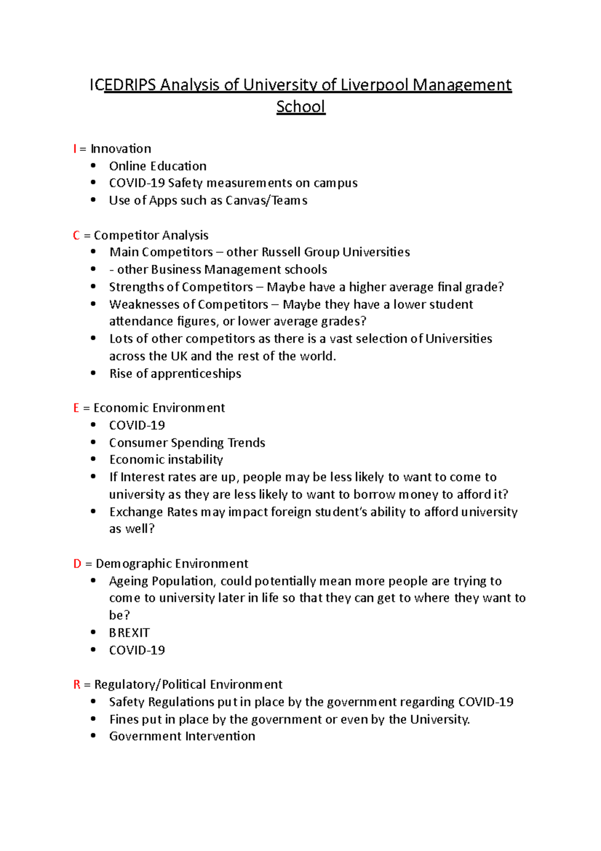 Icedrips Analysis Of University Of Liverpool Management School icedrips-analysis-of-university-of-liverpool-management-school