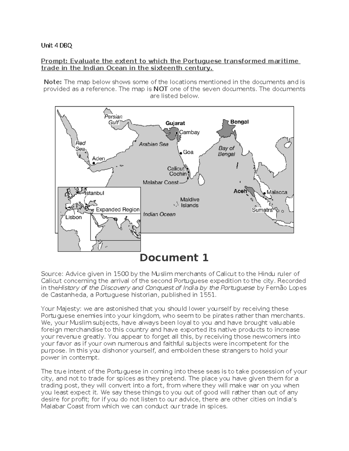 Unit4DBQ - dawcesvfbdggsz - Unit 4 DBQ Prompt: Evaluate the extent to ...