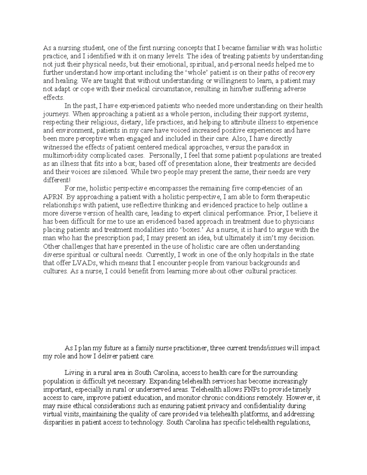 discussion posts - As a nursing student, one of the first nursing ...