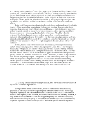 Week1 - study guide for nsg5000 - NSG5000 Role of the Advanced Practice ...