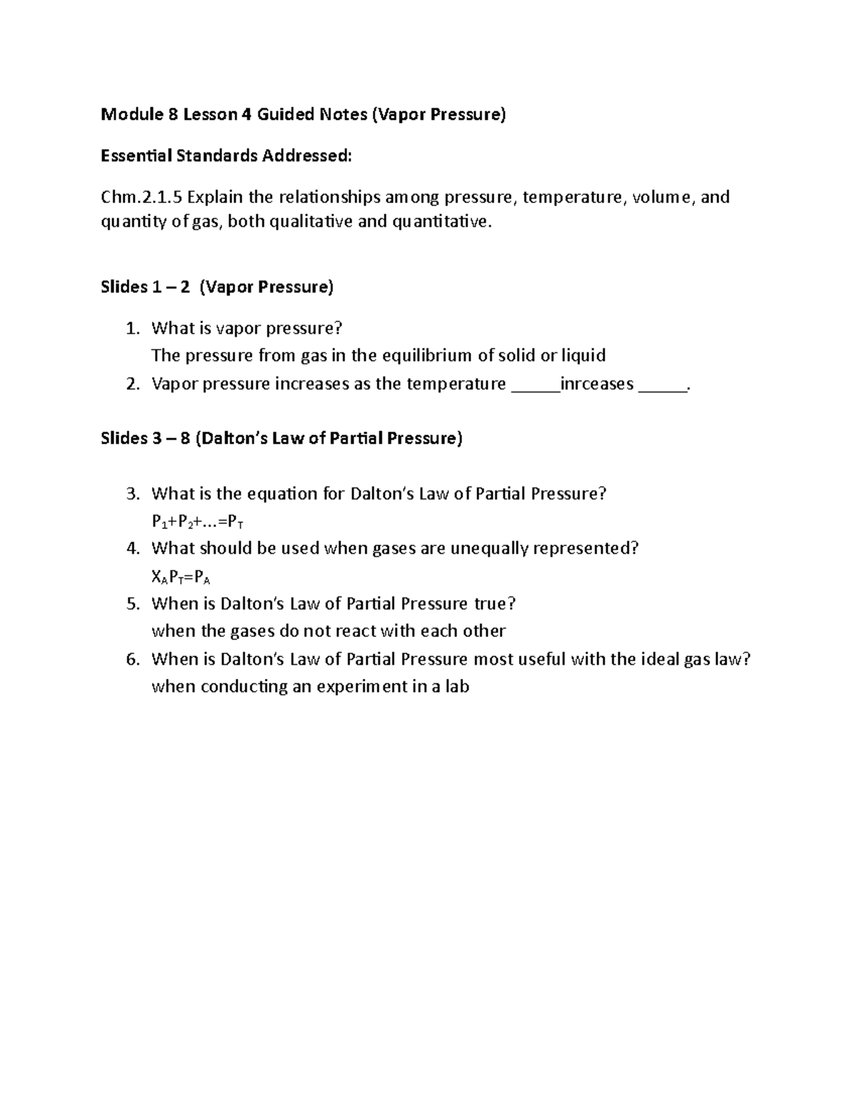 Copy of Module Eight Lesson Four Guided Notes - Module 8 Lesson 4 ...