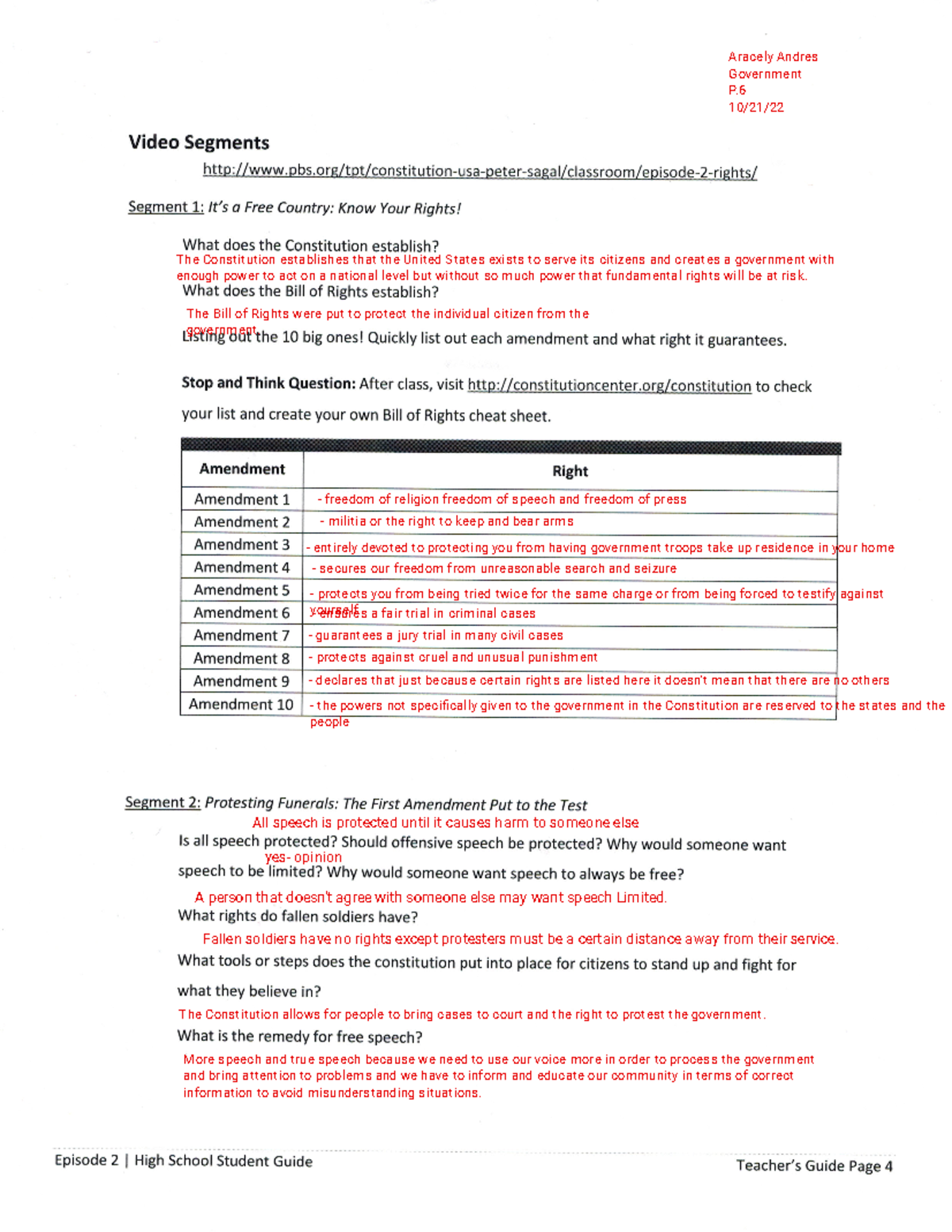 Episode 2 Constitution USA - Video Segments ####### - Studocu