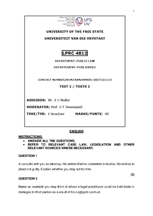 Example - Heads of argument LPRC 4812 - IN THE HIGH COURT OF SOUTH ...