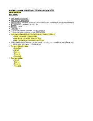 Example of goals - FPS #3 NWB status in L LE results in client ...