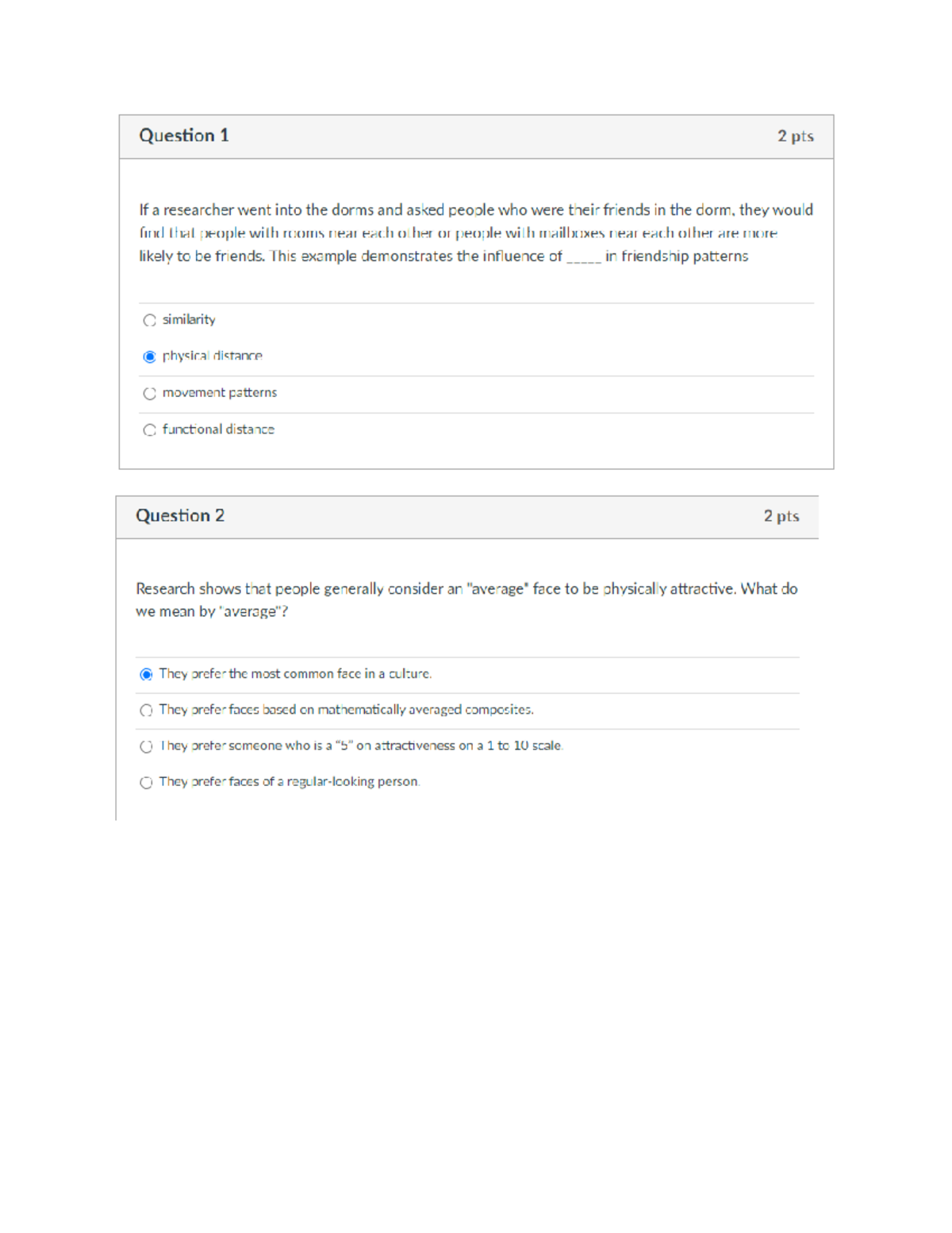 Social Psychology Quiz 8 - SOP 4004 - Studocu