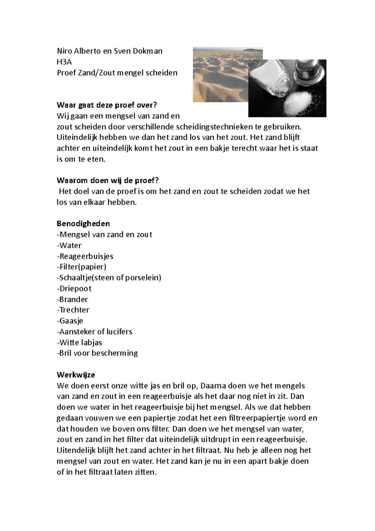 Zout en zand megen - werkstuk hbo rechten 2022 - Niro Alberto en Sven ...