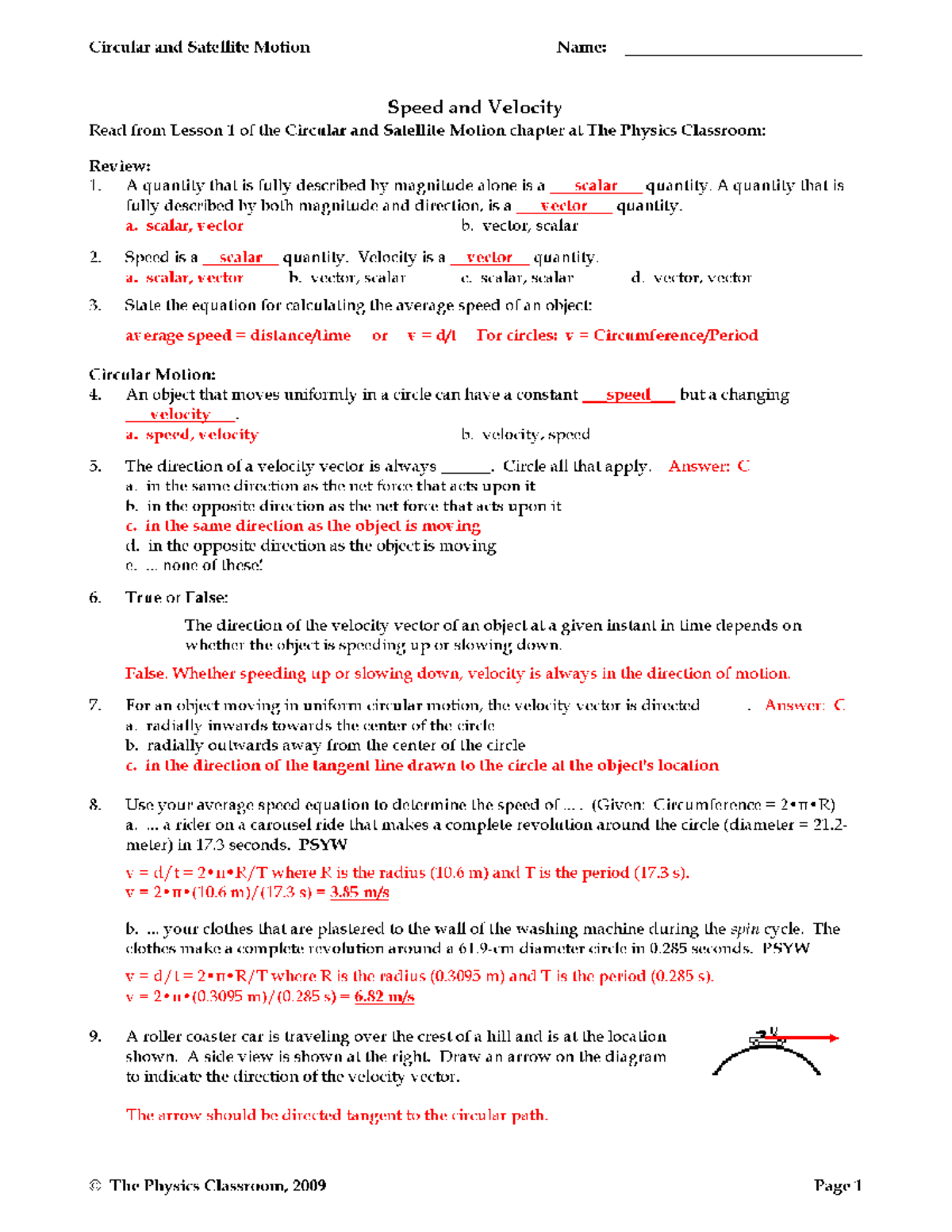 Circular motions assignments - Physics - Studocu