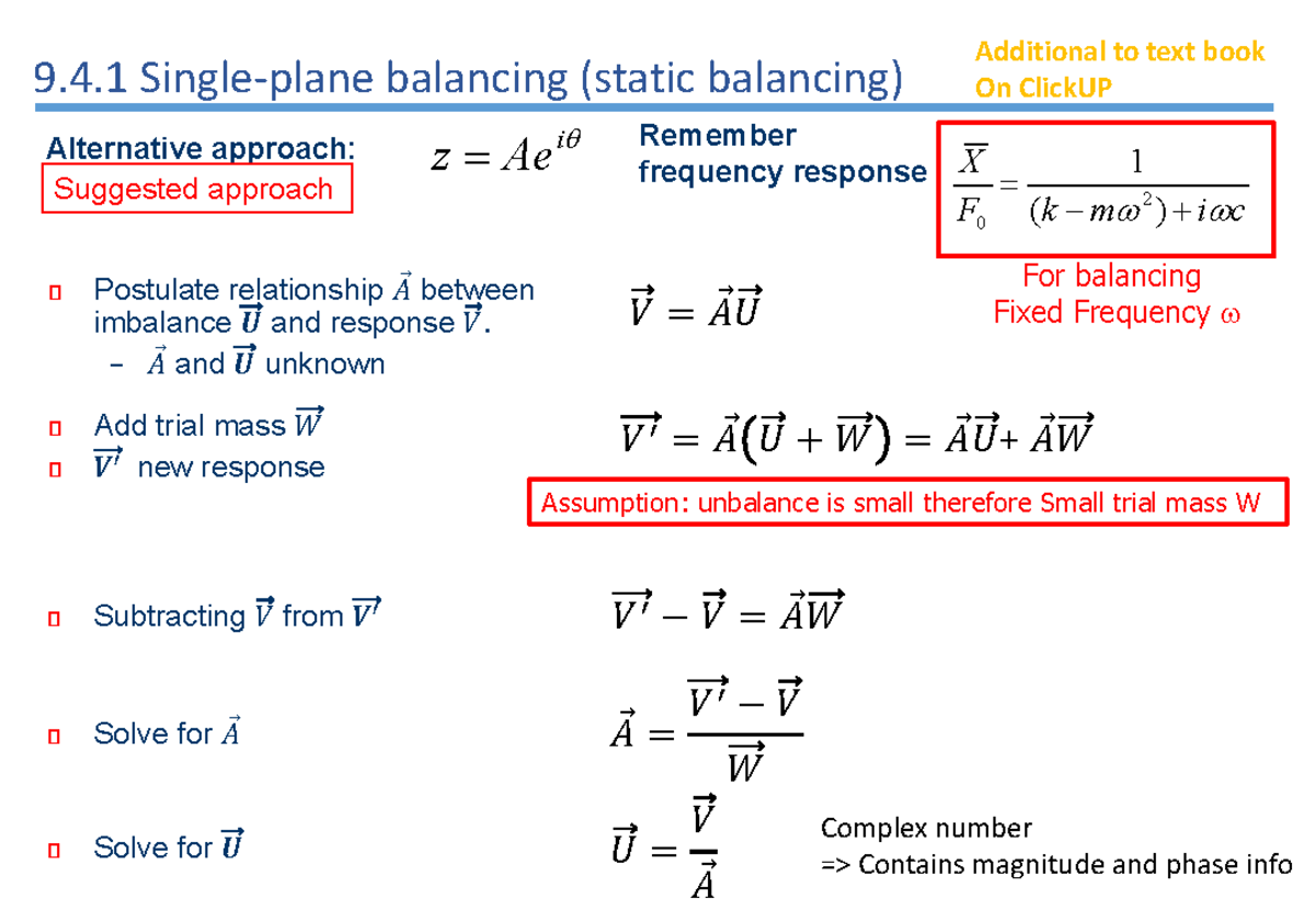 ST06p01 Single Plane Balancing - 9.4 Single-plane balancing (static ...