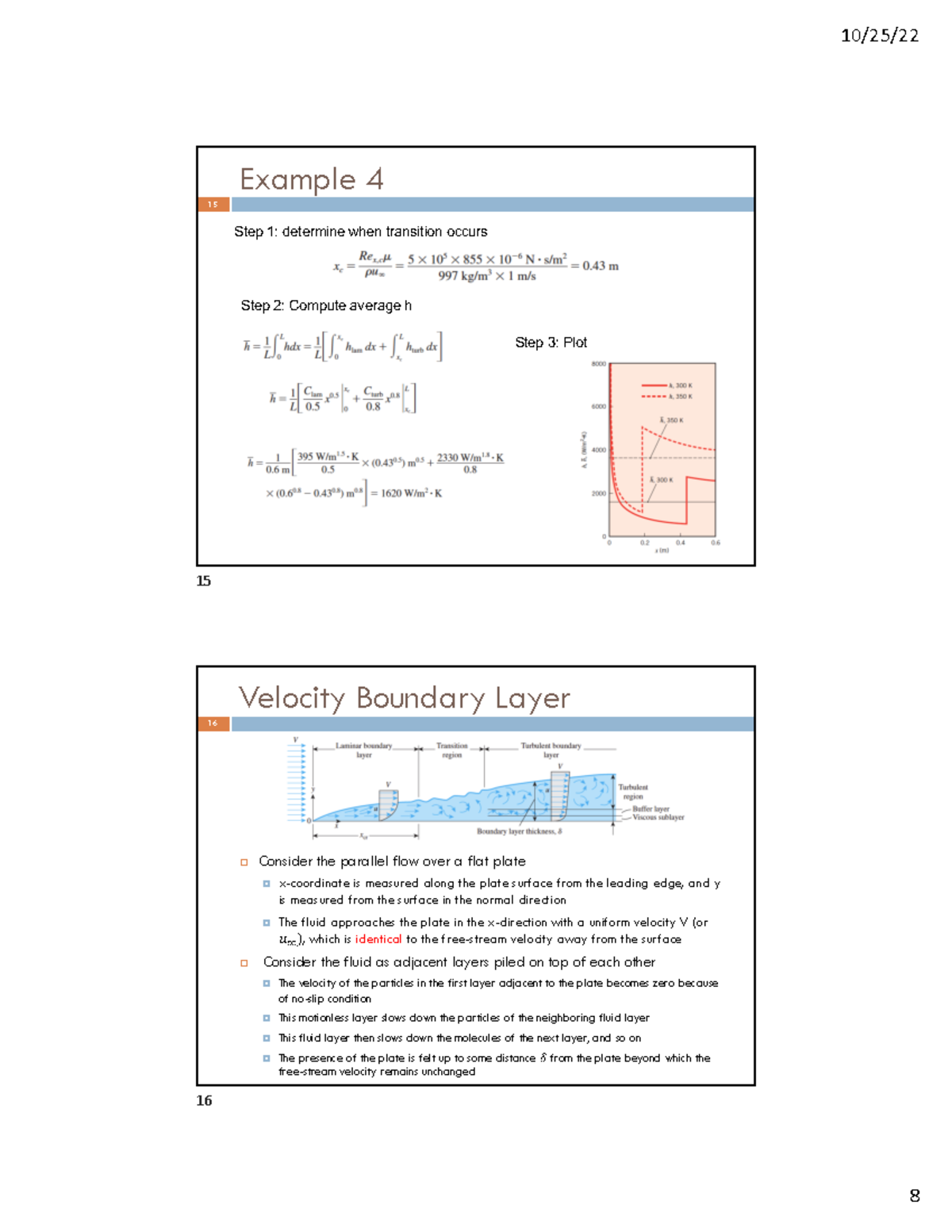 Pt4 Lecture 18 Introduction To Convection 1025 8 Example 4 15 Step 1 Determine When
