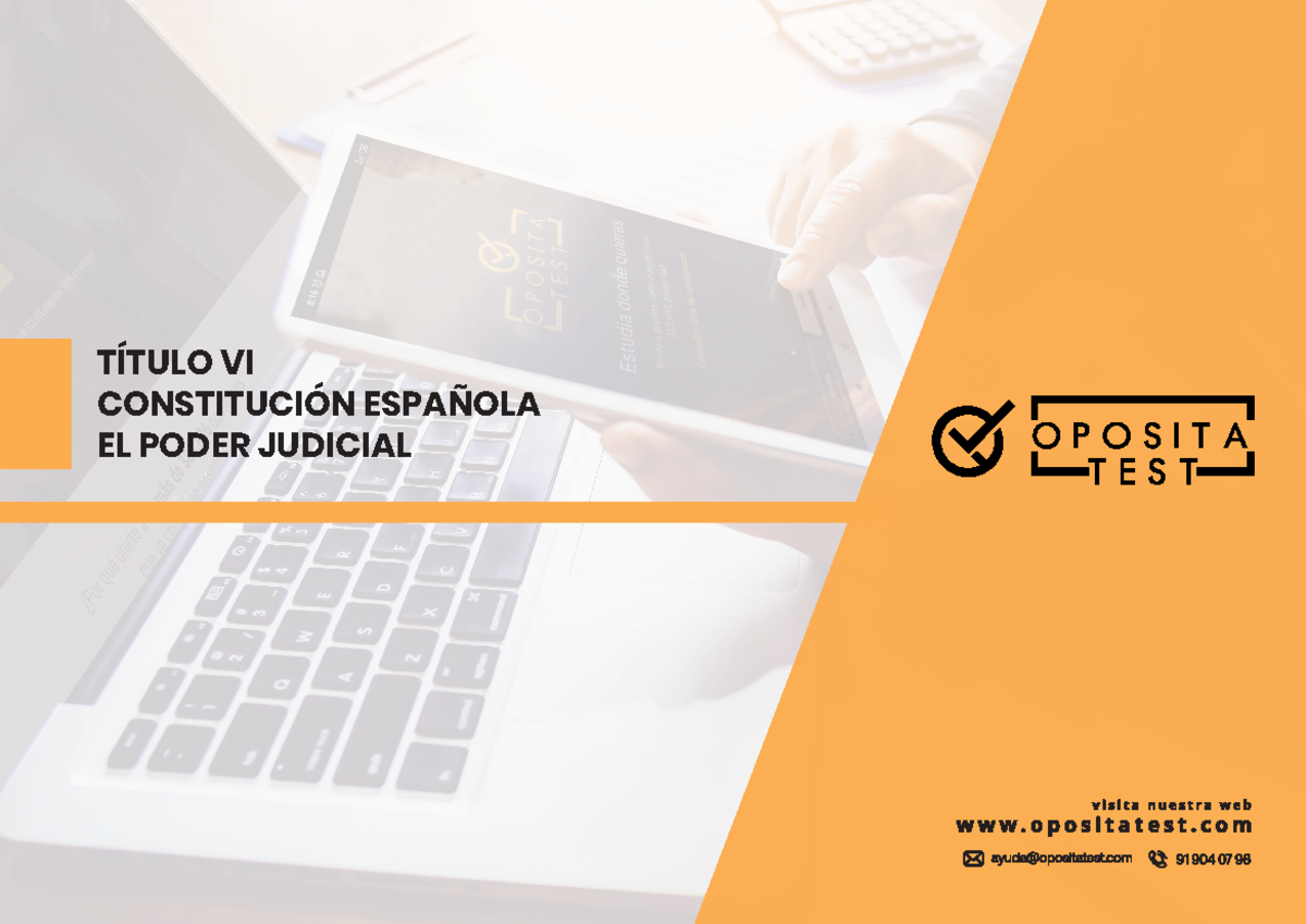 Esquema EL Poder Judicial - TÍTULO VI CONSTITUCIÓN ESPAÑOLA EL PODER ...
