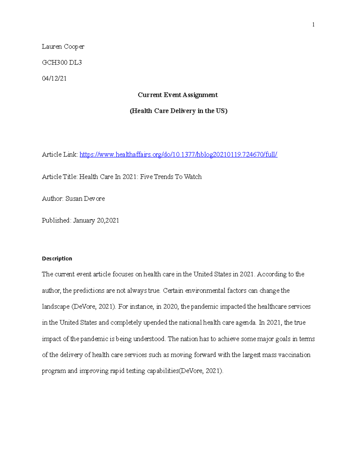 Medical Current Events