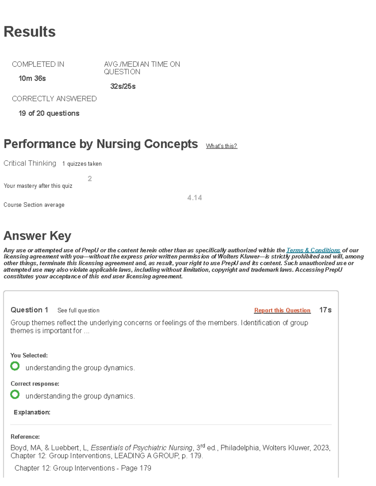 Critical Thinking - 1 - COMPLETED IN 10m 36s AVG./MEDIAN TIME ON ...