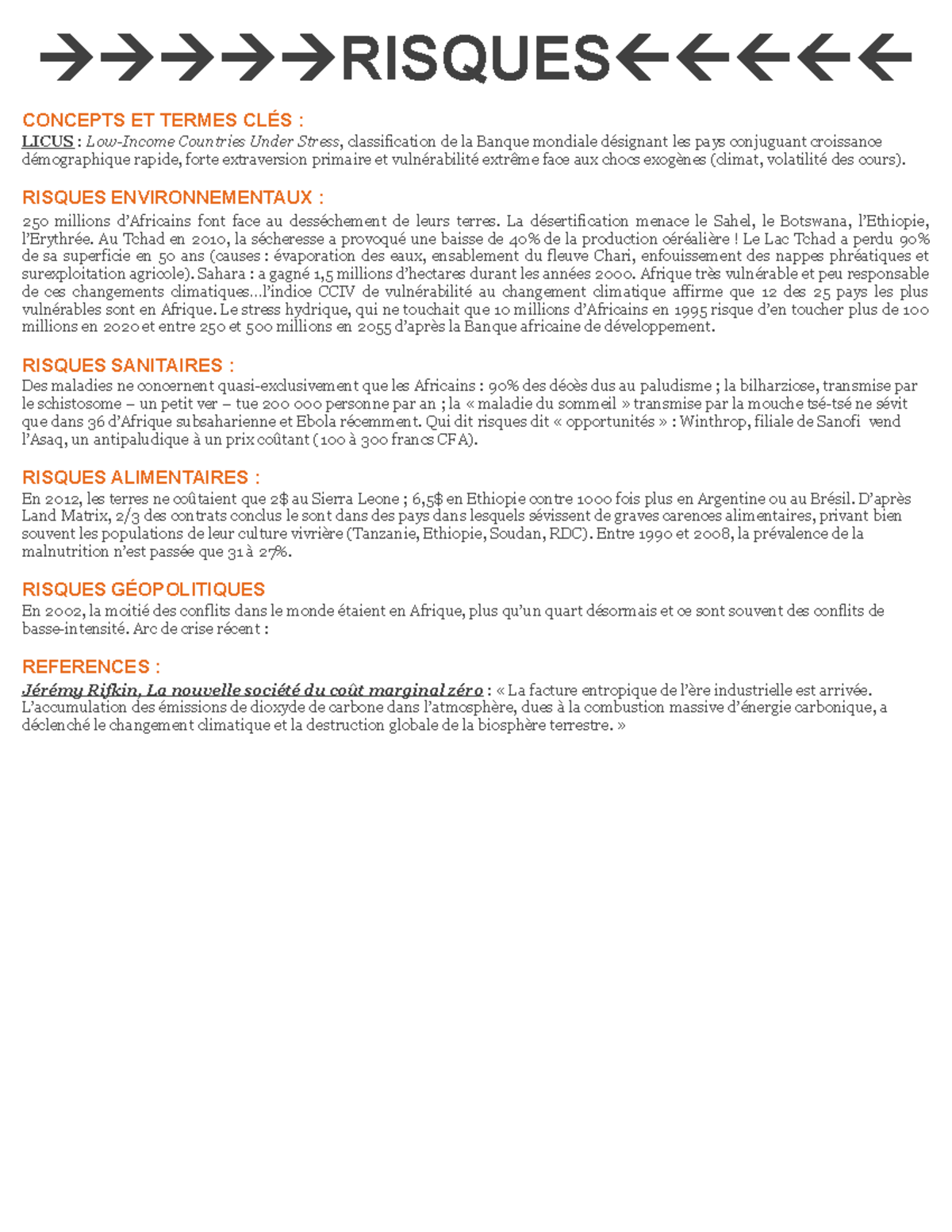 Risques - Définition - RISQUES CONCEPTS ET TERMES CLÉS : LICUS : Low ...