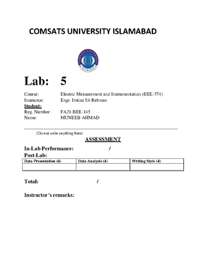 Dld lab 04 - Dld lab 4 - LAB REPORT # 4 “ Design and Implementation of Boolean Functions by ...
