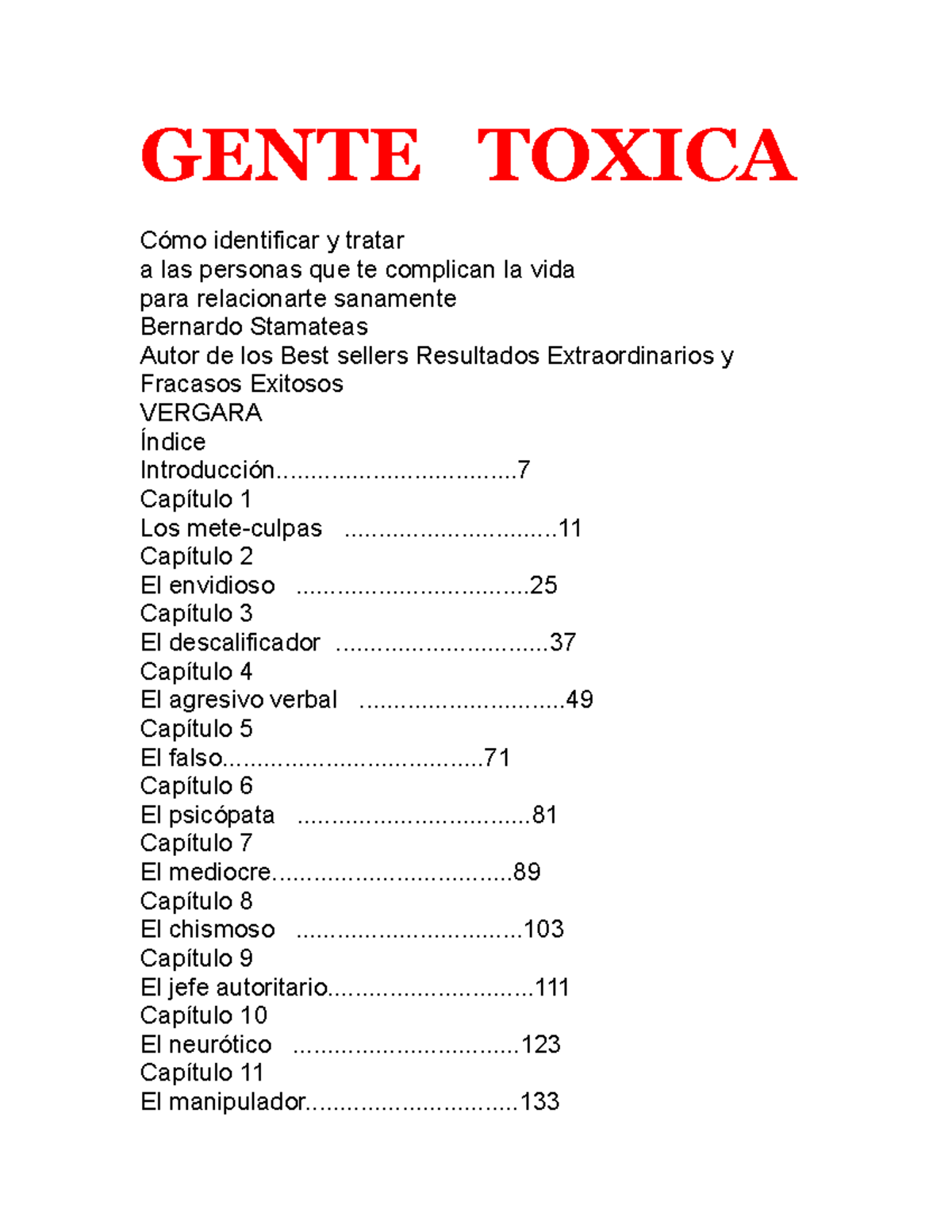 Personas toxicas 3 - APUNTES - GENTE TOXICA Cómo identificar y tratar a ...