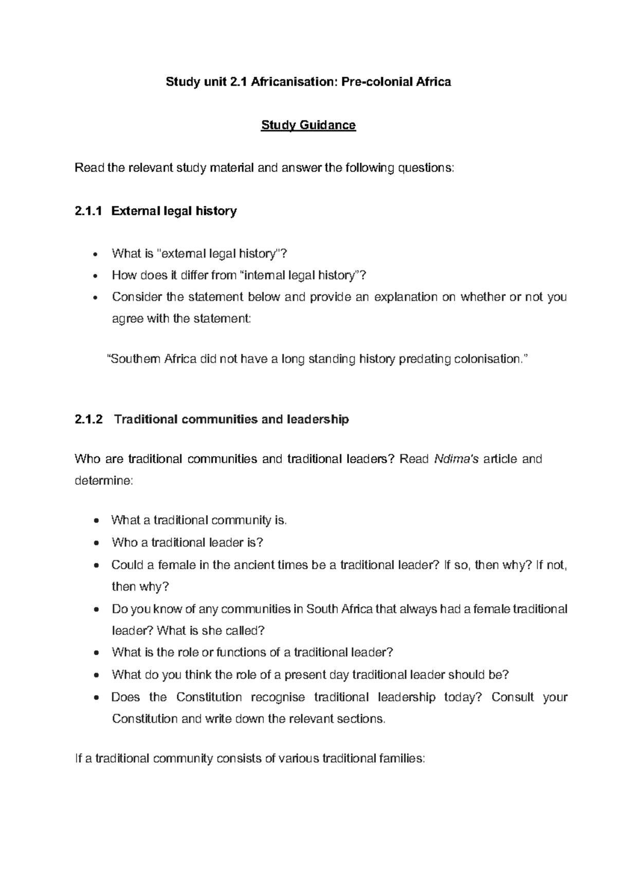 Study Guidance - This will help you get used to how Questions are asked ...