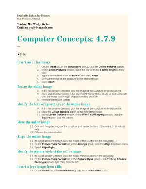 Computer Concepts 4.11.10 - Bossier Parish Community College Spring ...