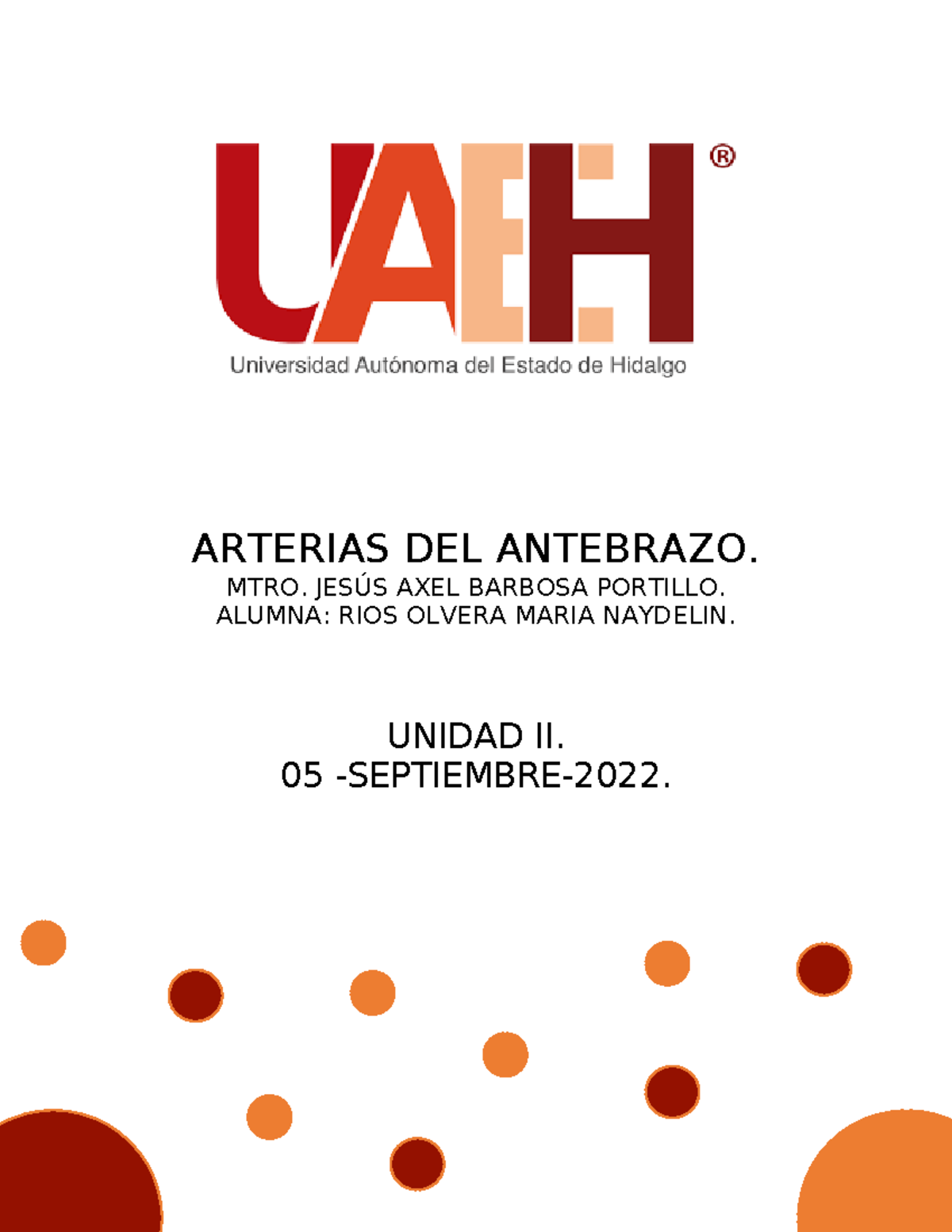 Arterias DEL Antebrazo - ARTERIAS DEL ANTEBRAZO. MTRO. JESÚS AXEL ...