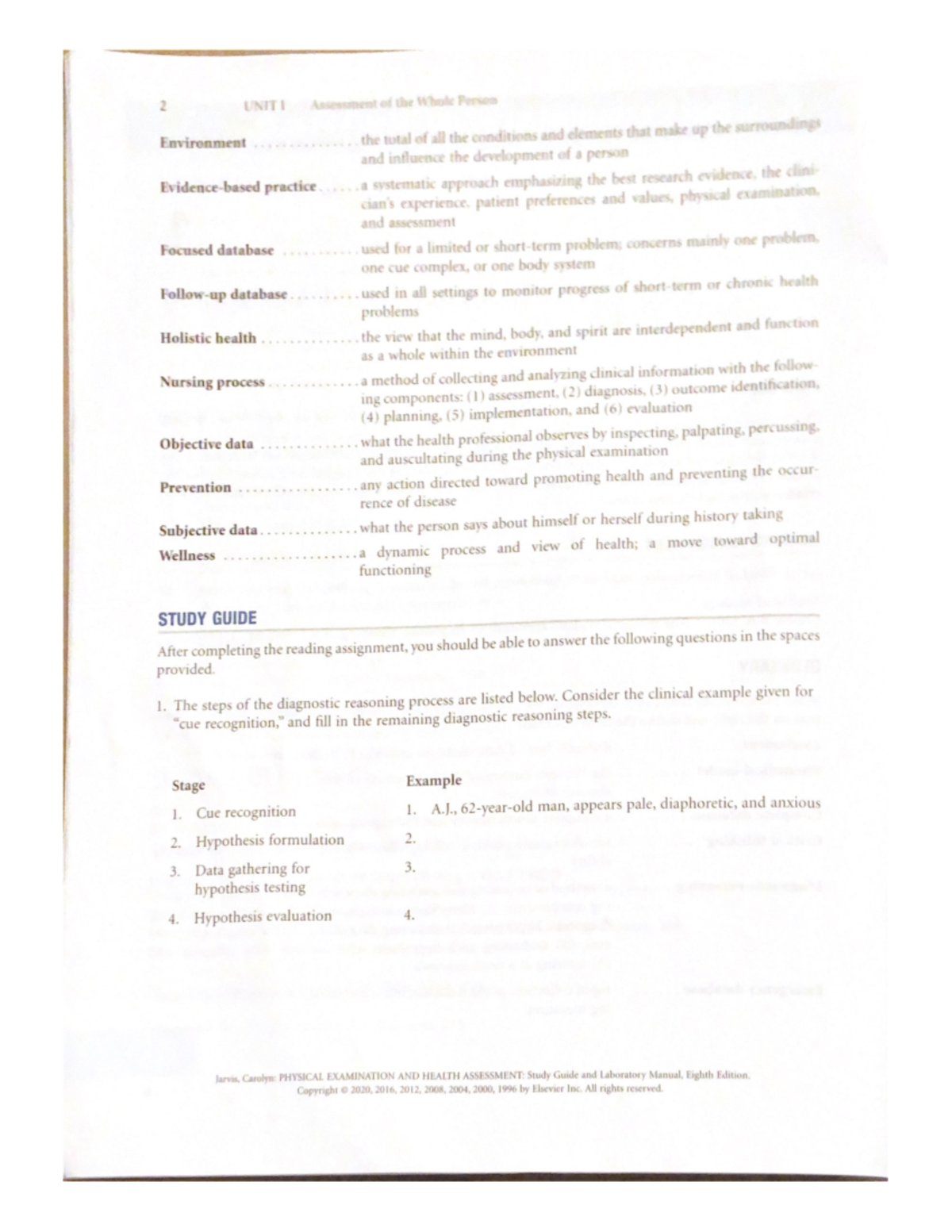 Ch 1-3 Lab Pages - Lab work - NURS 3250 - Studocu