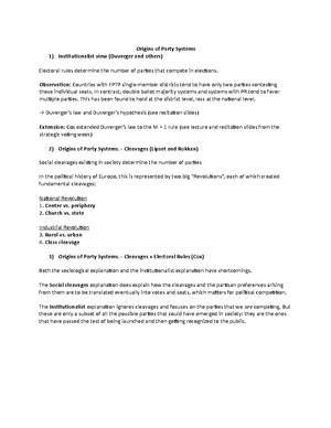 Linz Stepan Table - Categories for democratic systems. - Table 3. Major ...