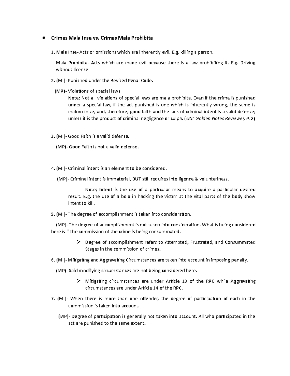 4th-CL BS CRIMINOLOGY AND CHEMISTRY GROUP WORKS 1 - Crimes Mala Inse vs ...