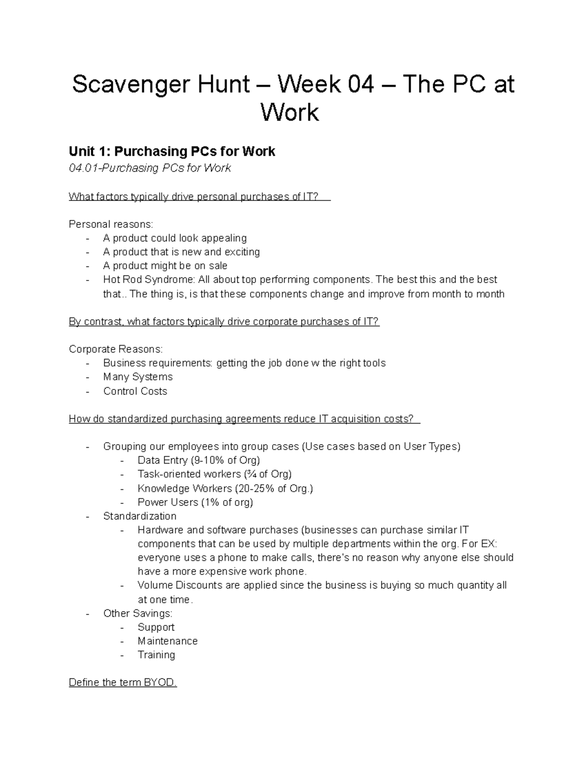 Scavenger Hunt – Week 04 – The PC at Work - Scavenger Hunt – Week 04 ...