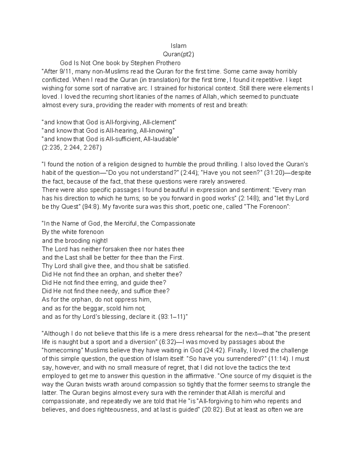 Islam 15 - god is not one - Islam Quran(pt2) God Is Not One book by ...